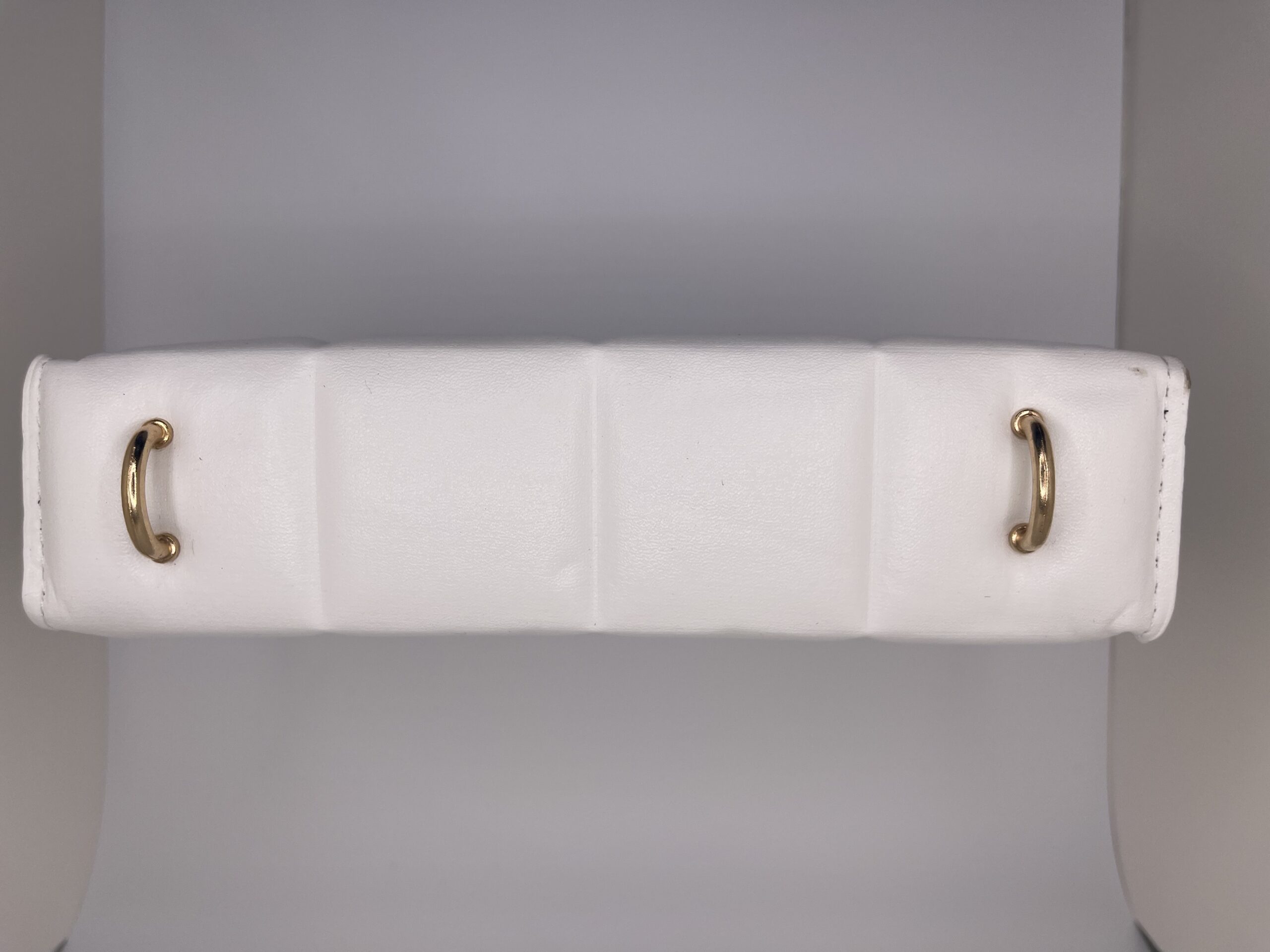 White Weave Checker Bag