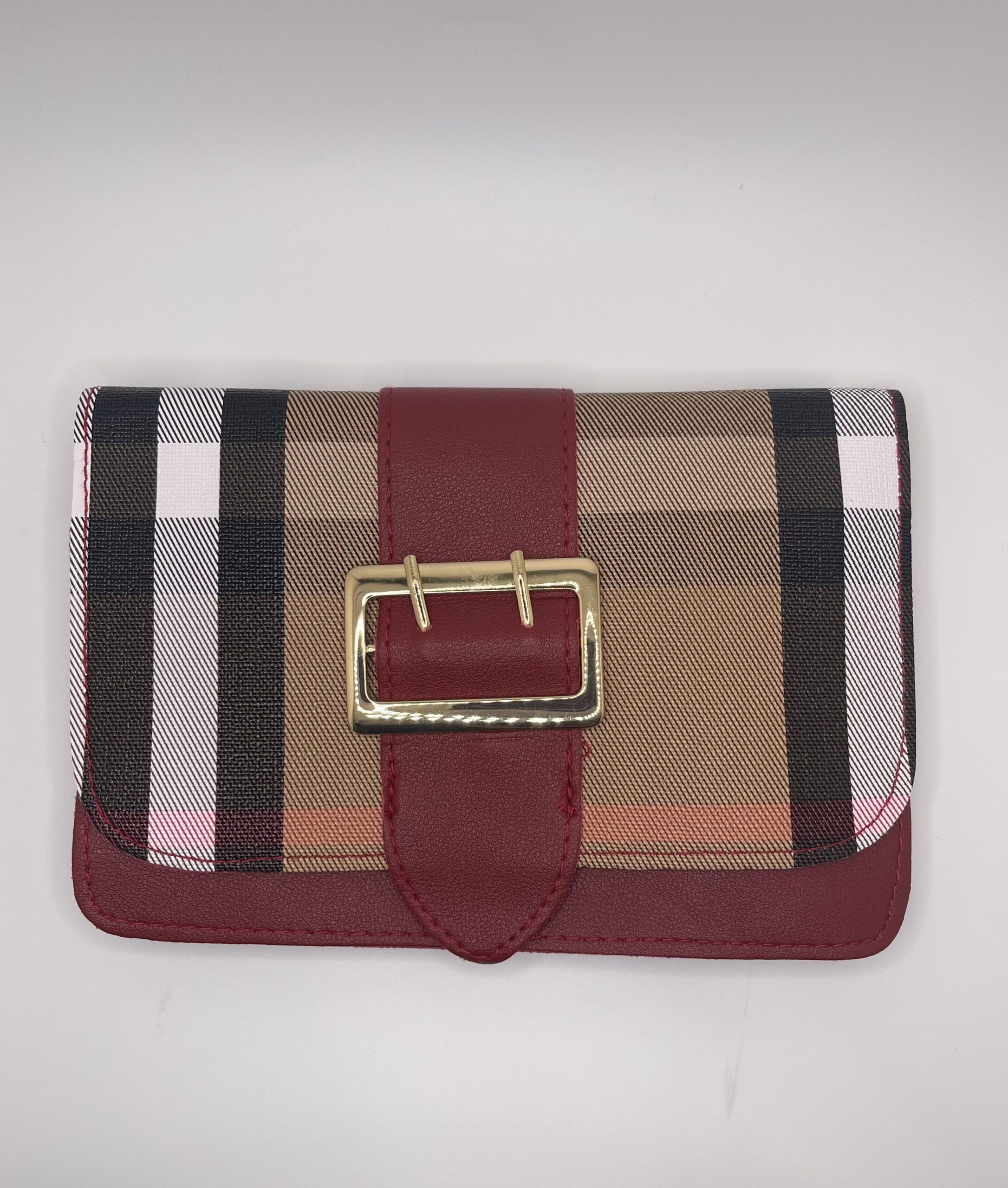 Red Checkered Mini Purse